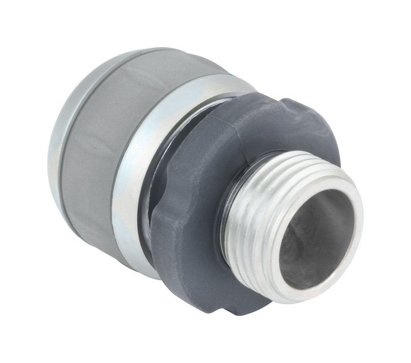 Gilmour Medium Duty 5/8" and 3/4" Brass Male Compression Coupling