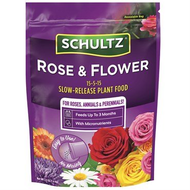 Schultz Rose & Flower Slow-Release Plant Food 15-5-15 - 3.5lb