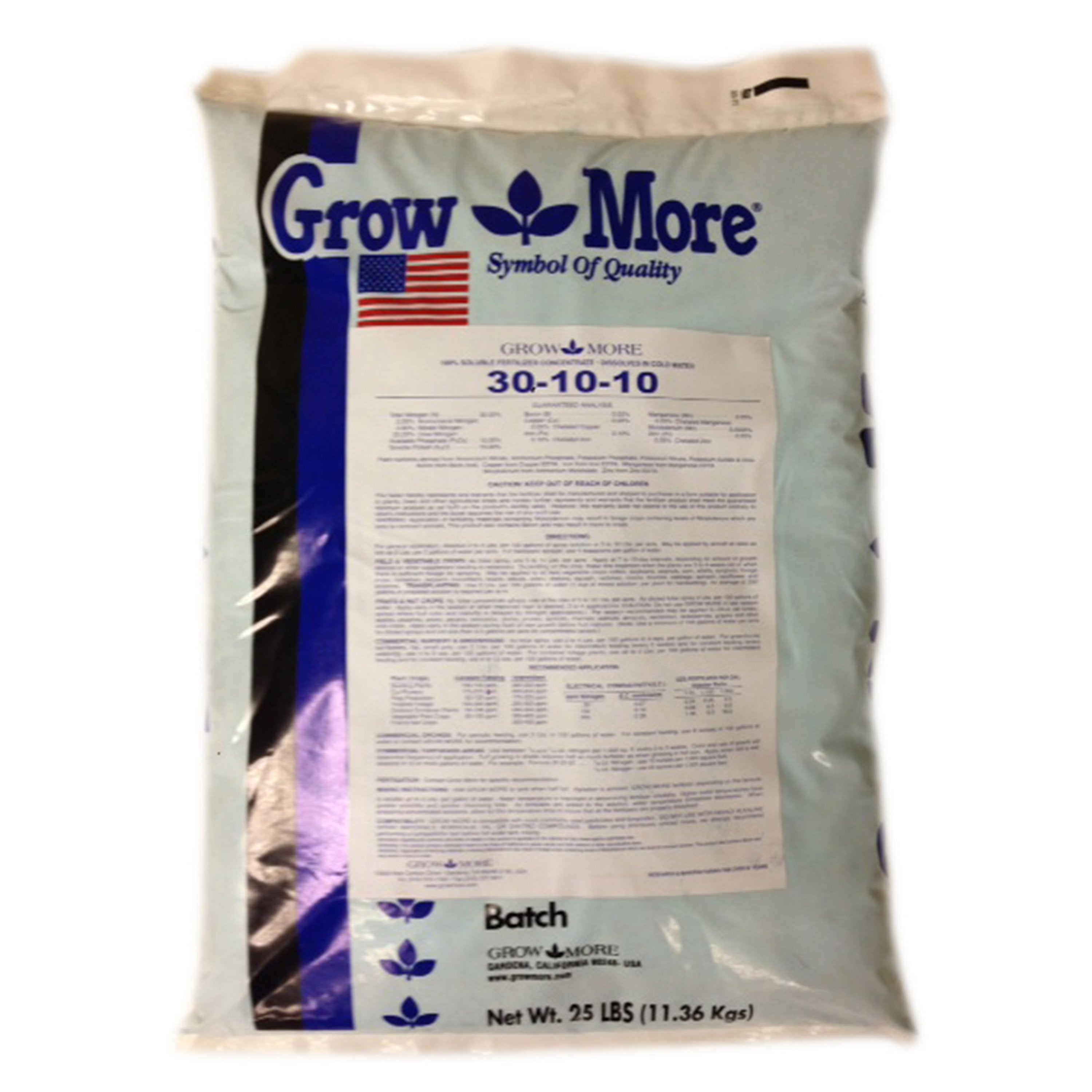 Grow More Soil Acidifier Water Soluble Plant Food Fertilizer 30-10-10 ...