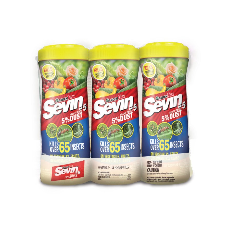 Sevin 5% Dust Insect Killer Shaker Bottle 3pk 1lb