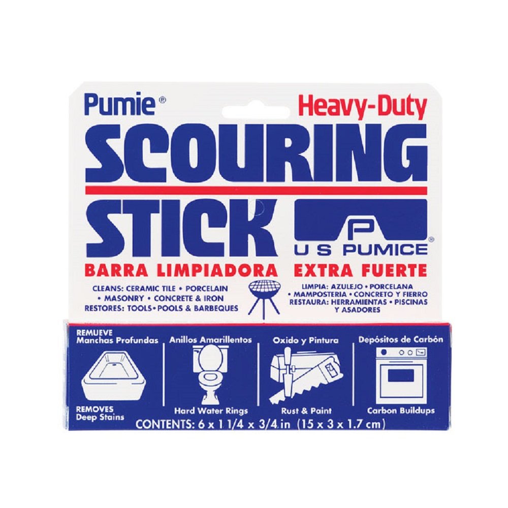 US Pumice Pumie Heavy Duty Scouring Stick For Bath/Toilet 6 in. L 1 pk