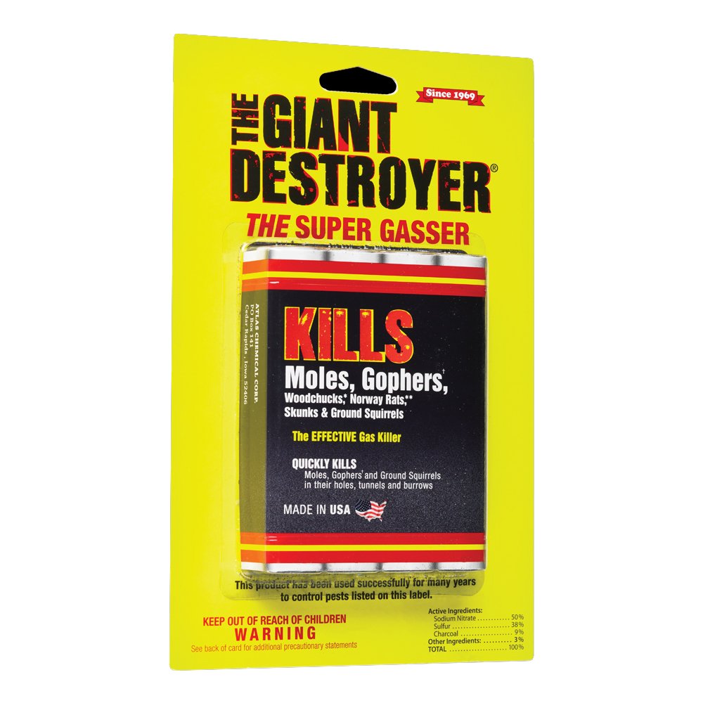 The Atlas Giant Destroyer Super Gasser - Effective Gopher & Rodent Control